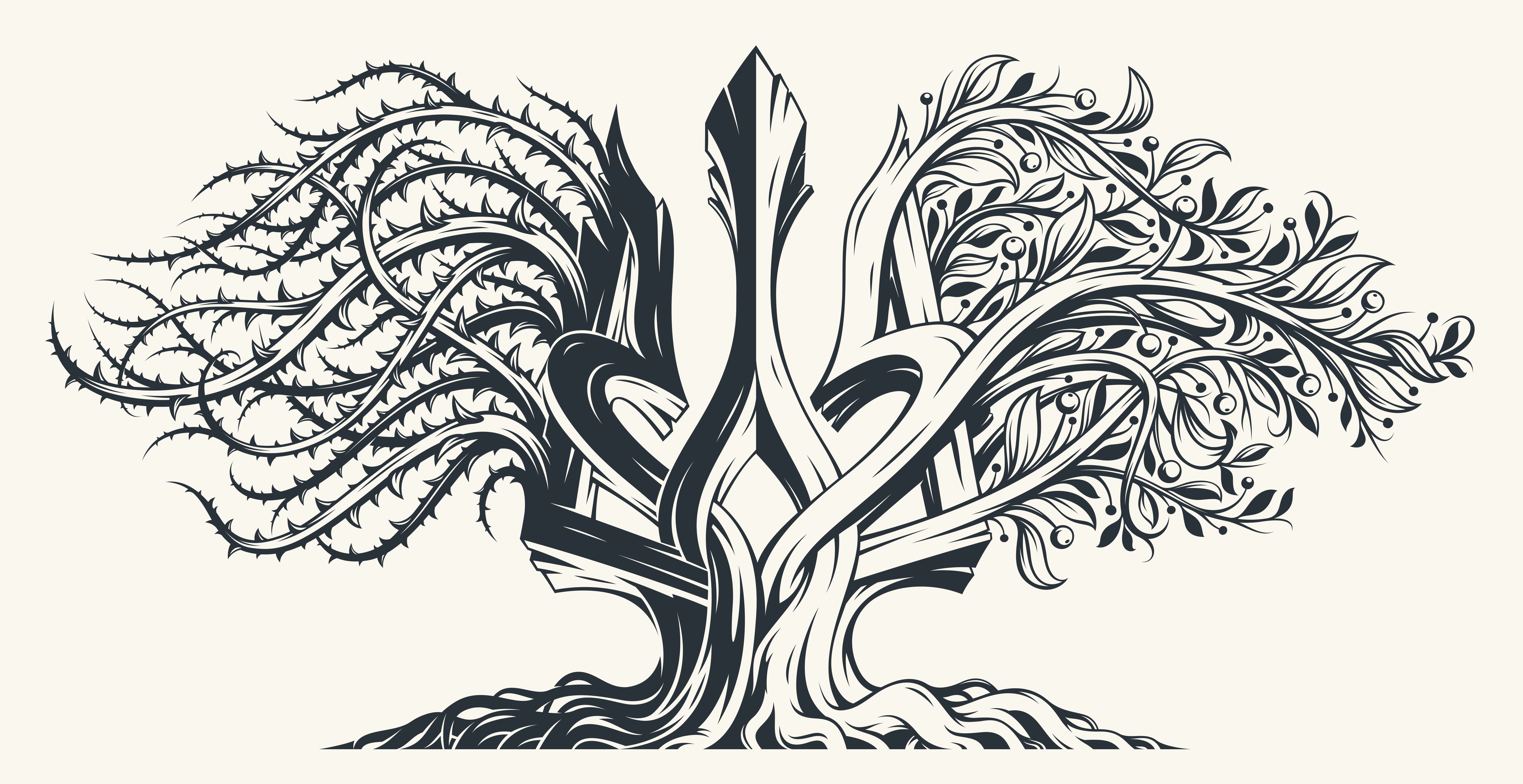 Peace Tree Of Life Drawing